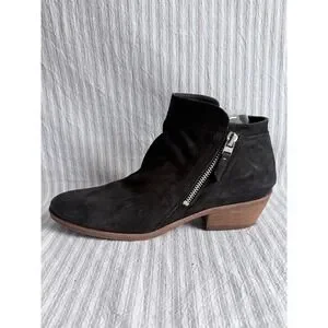 Sam Edelman | Shoes | Sam Edelman Packer Black Leather Ankle Boots Dual ...